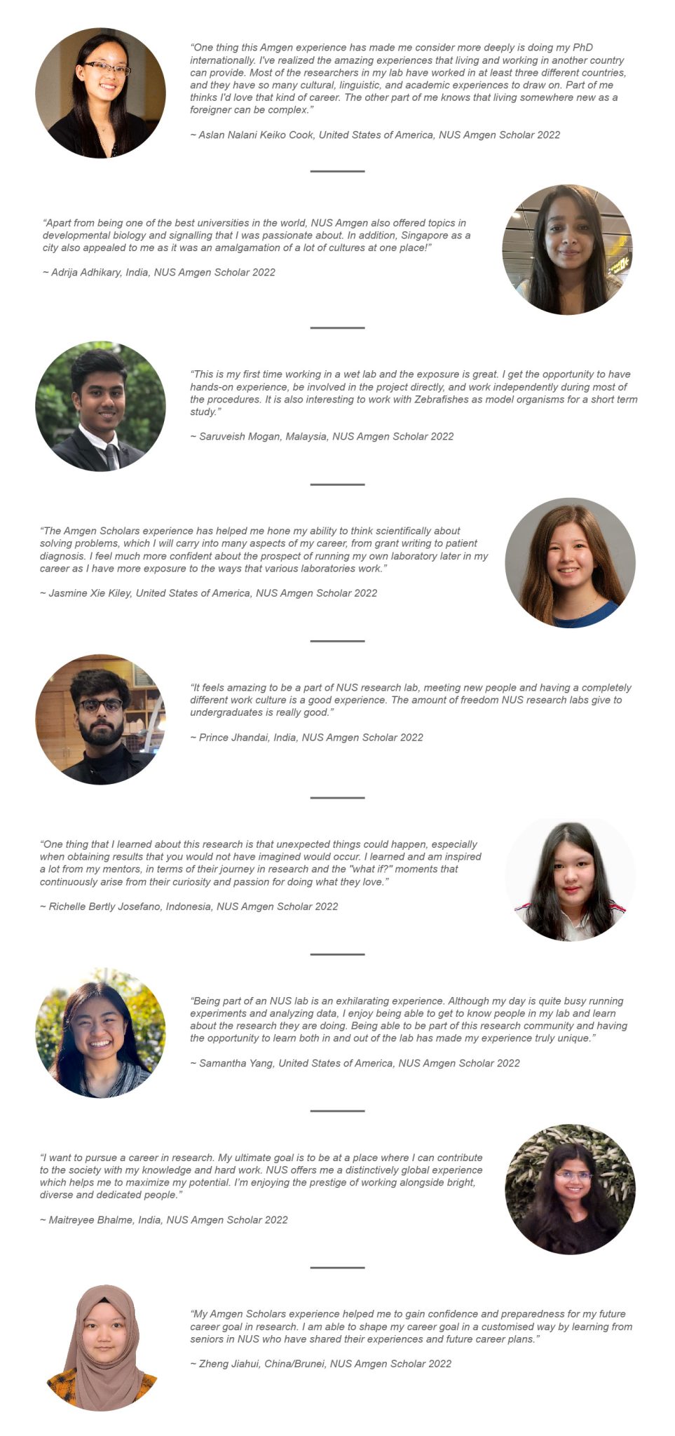 NUS Amgen 2022 - NUS Biological Sciences | NUS Biological Sciences