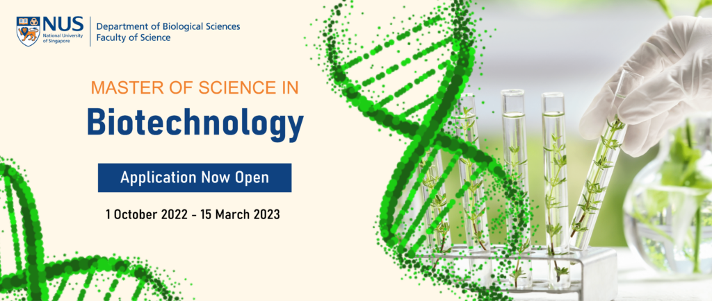 MSc Biotechnology - NUS Biological Sciences | NUS Biological Sciences