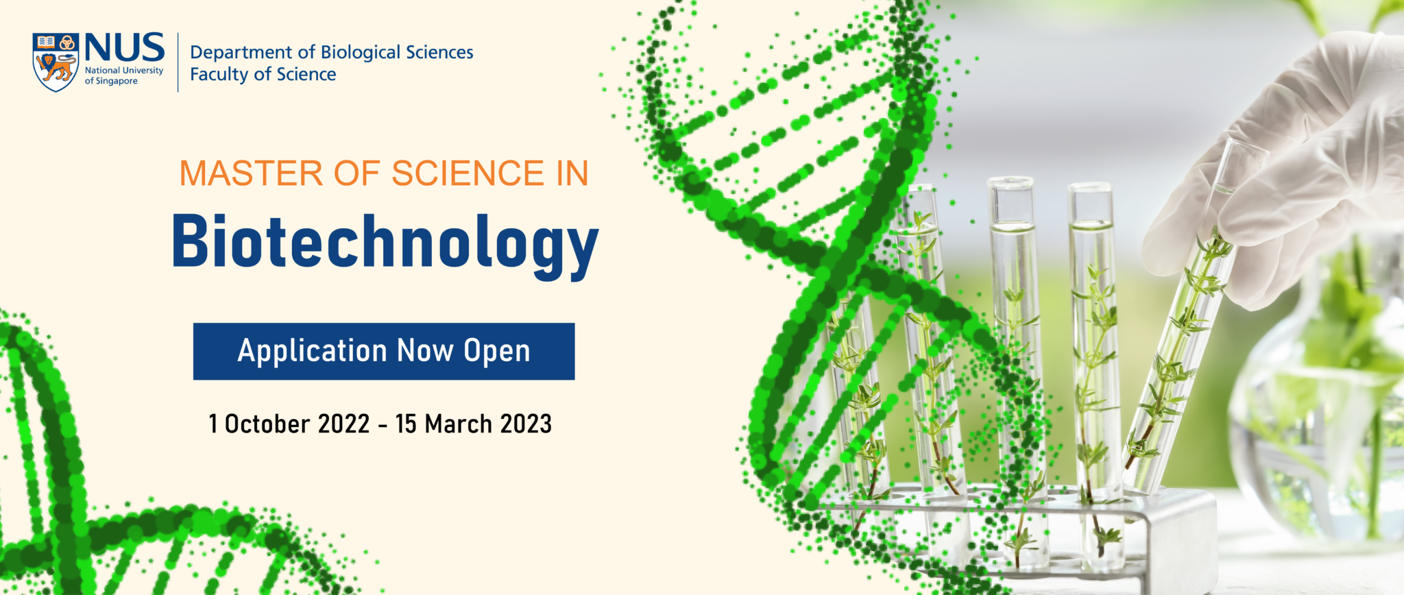 MSc Biotechnology - NUS Biological Sciences | NUS Biological Sciences